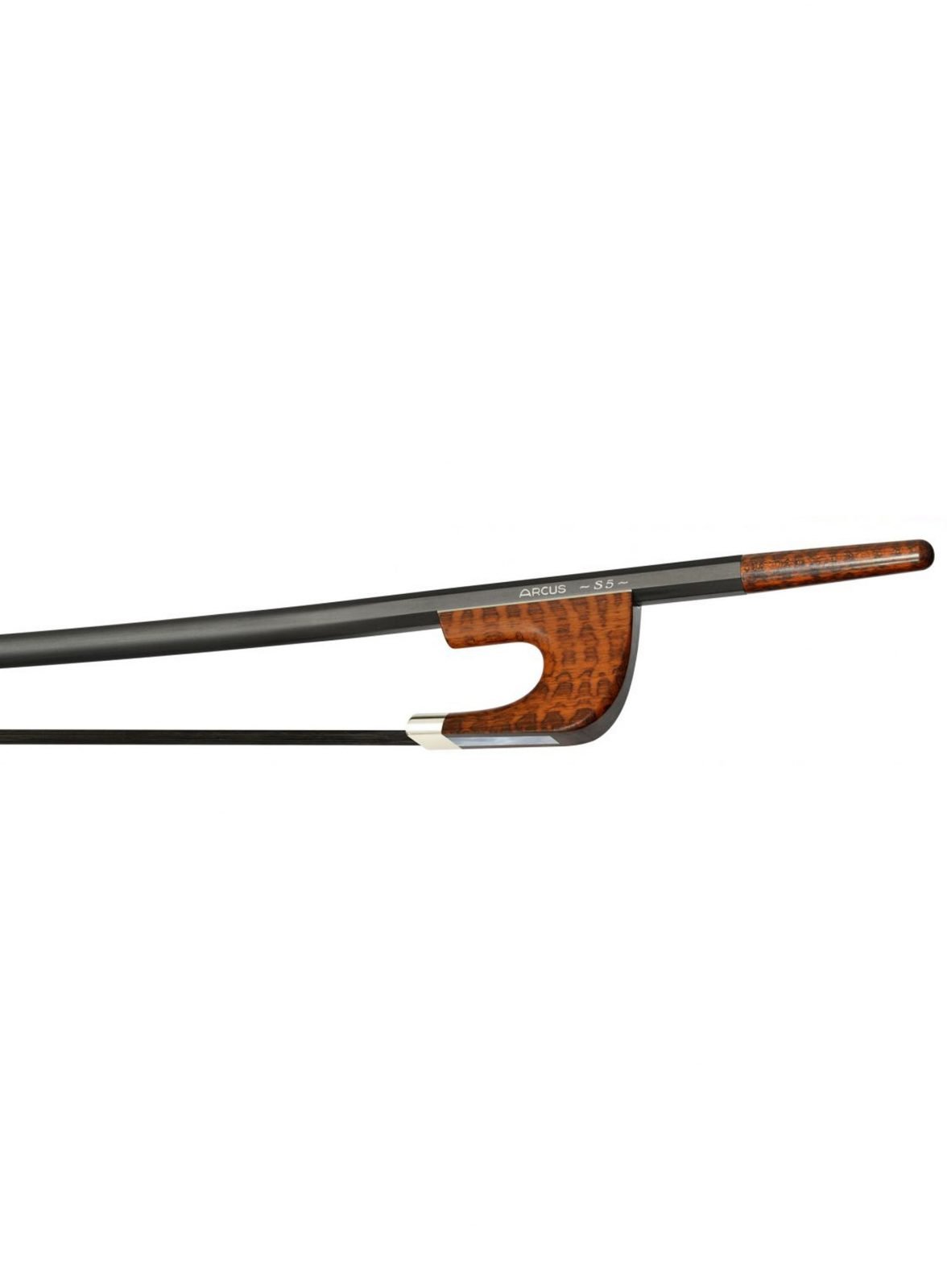 Arcus Bass Bow - S5 - German - Silver - Round | Evergreen Workshop