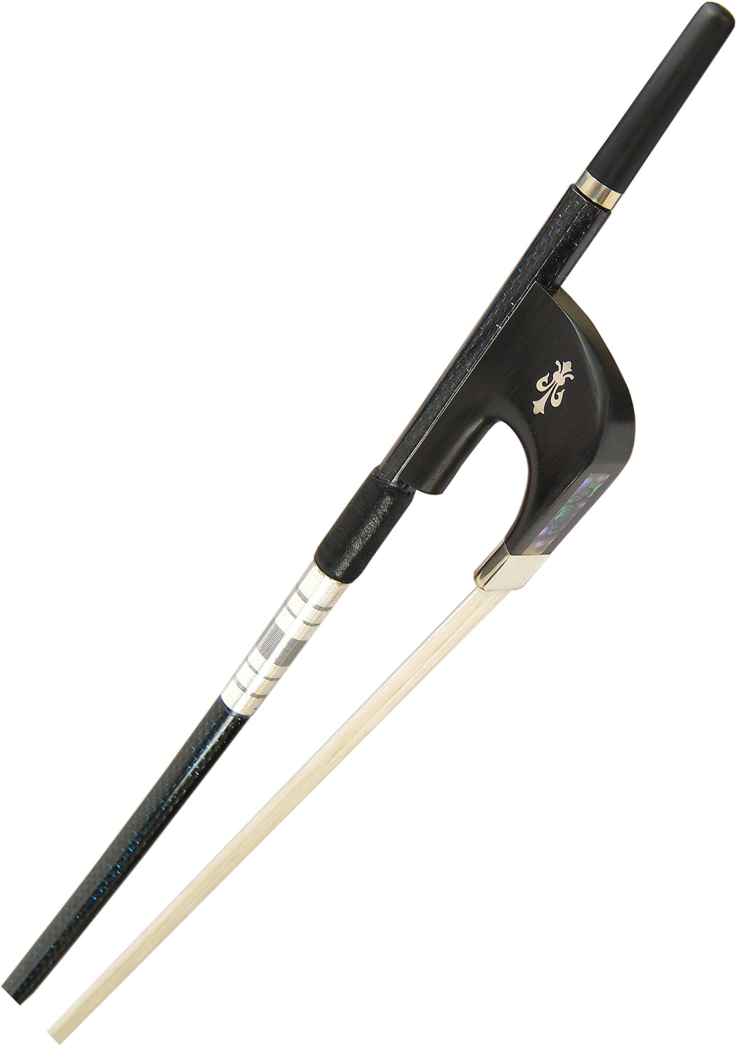 Evergreen Workshop 300 Series CF 3/4 German Bass Bow - Blue